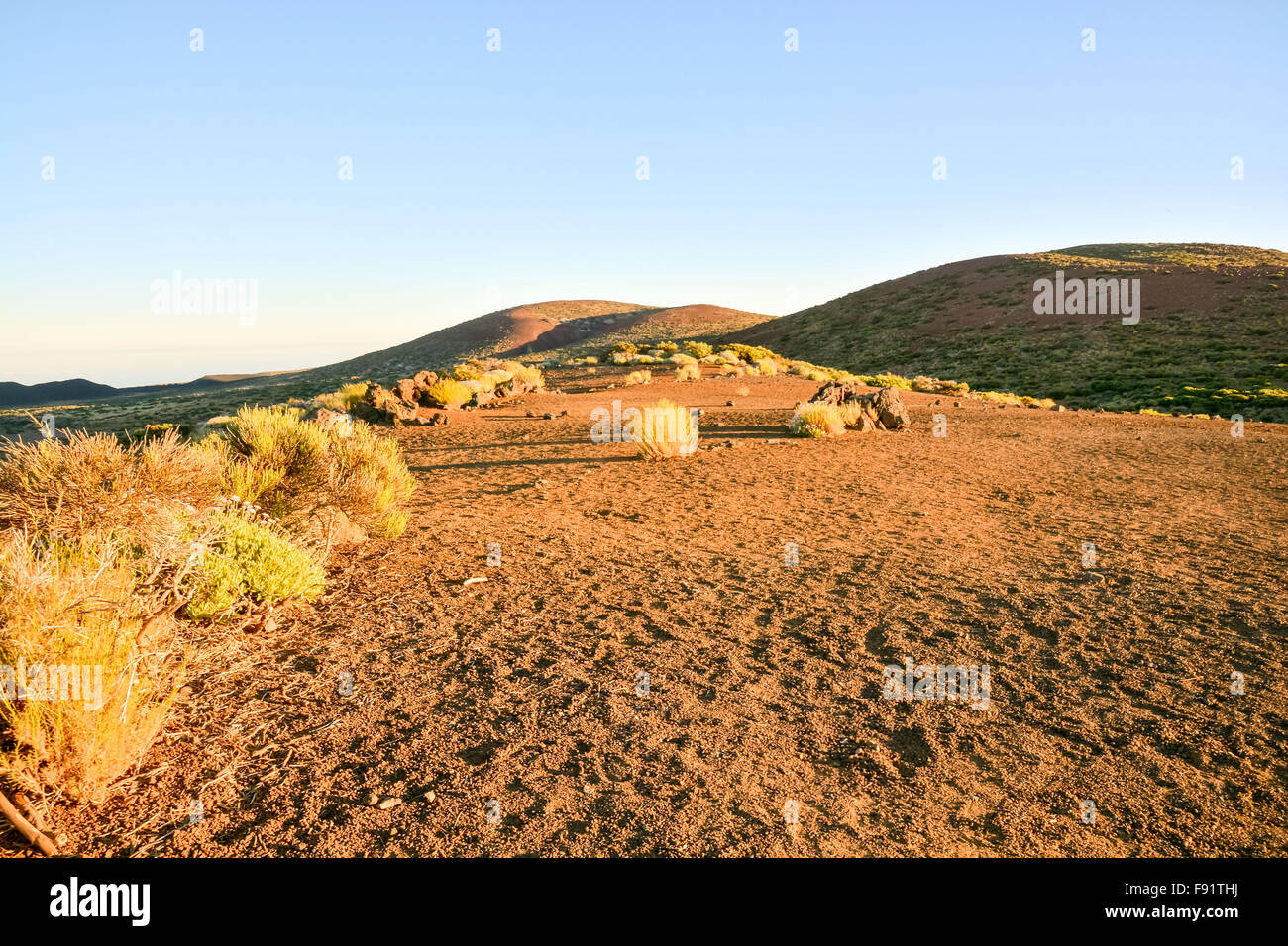 Dramatic Cloudy Suset Landscape Desert Stock Photo - Alamy