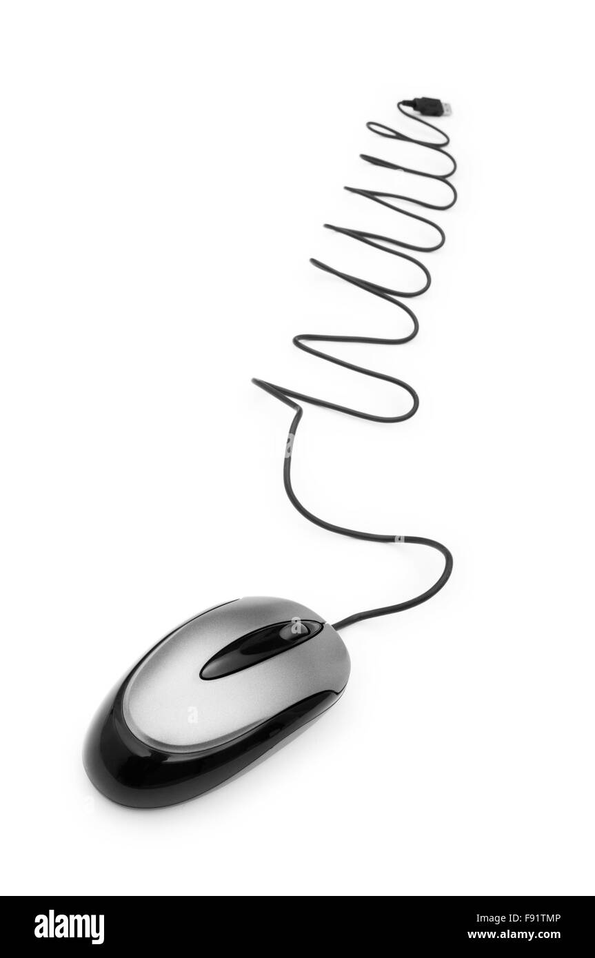 Computer mouse isolated on the white background Stock Photo - Alamy
