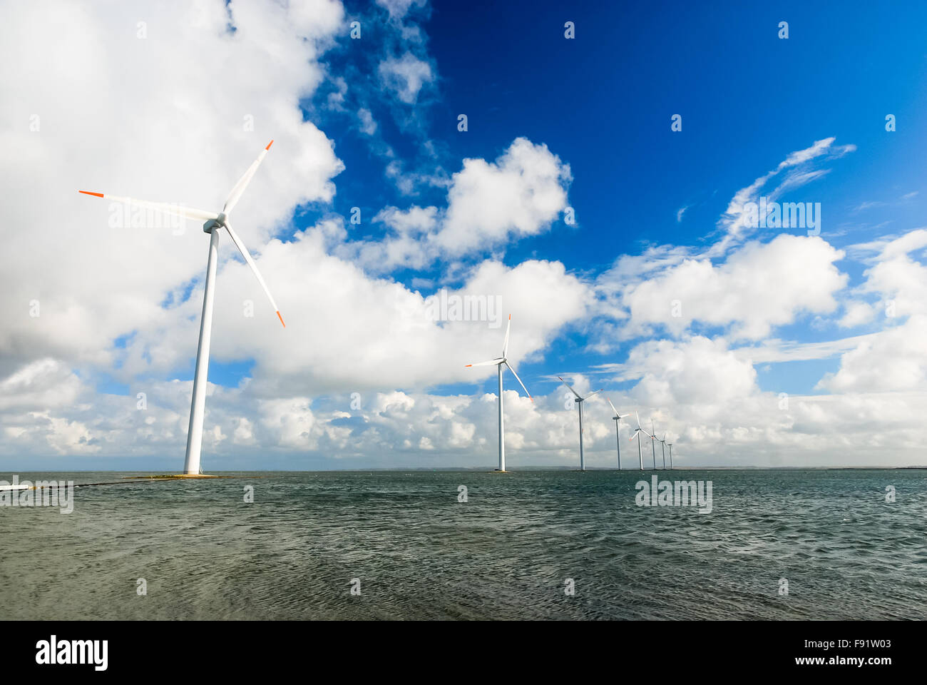 Wind energy turbine sea hi-res stock photography and images - Alamy