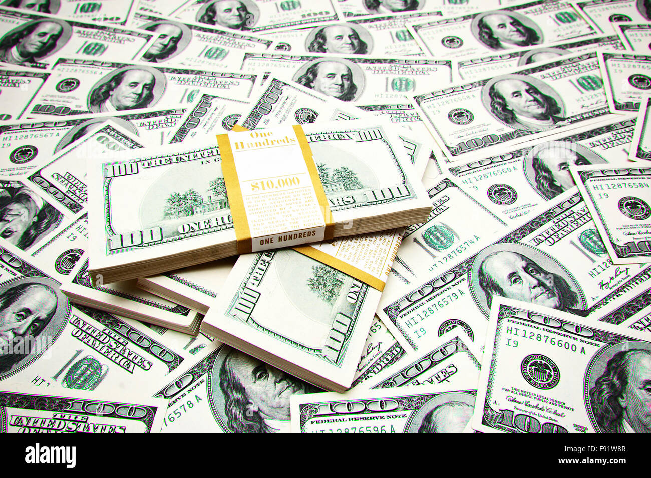 Background made of many dollars Stock Photo - Alamy