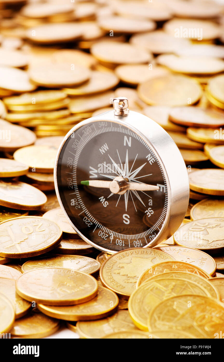 Financial concept - navigating in difficult times for markets Stock ...