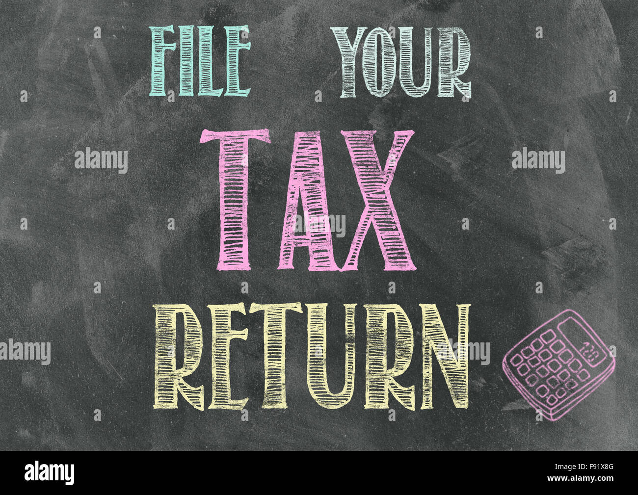 File Your Tax Return Stock Photo - Alamy