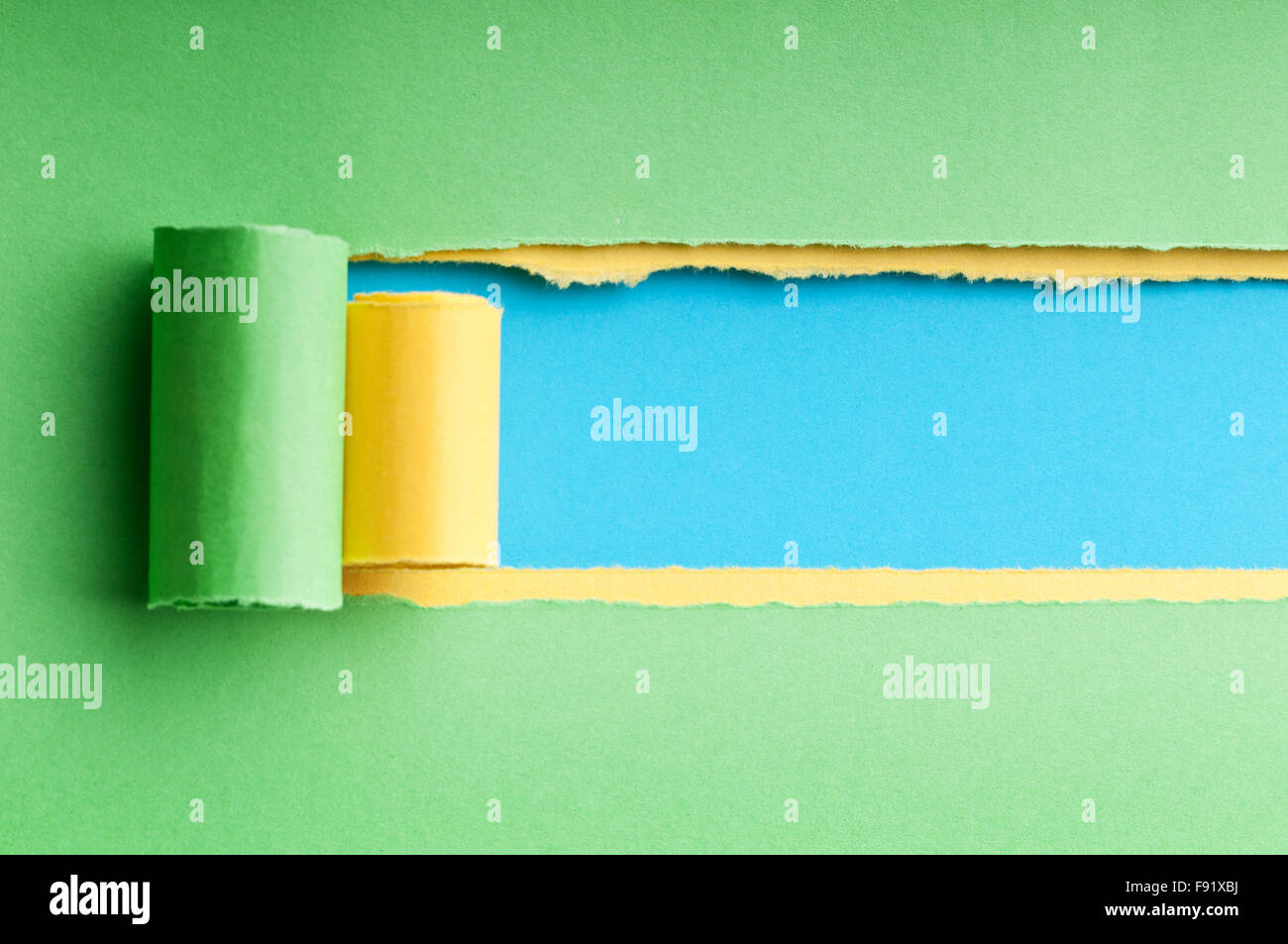 Torn paper with space for your message Stock Photo - Alamy