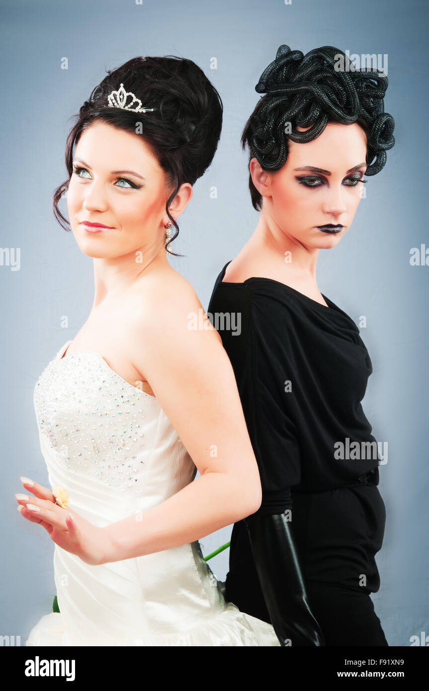 Concept of evil versus good Stock Photo - Alamy