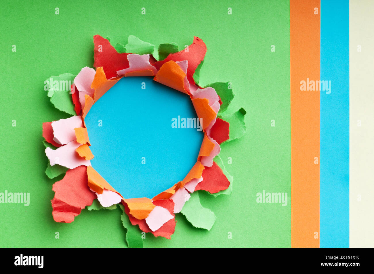 Torn paper with space for your message Stock Photo - Alamy