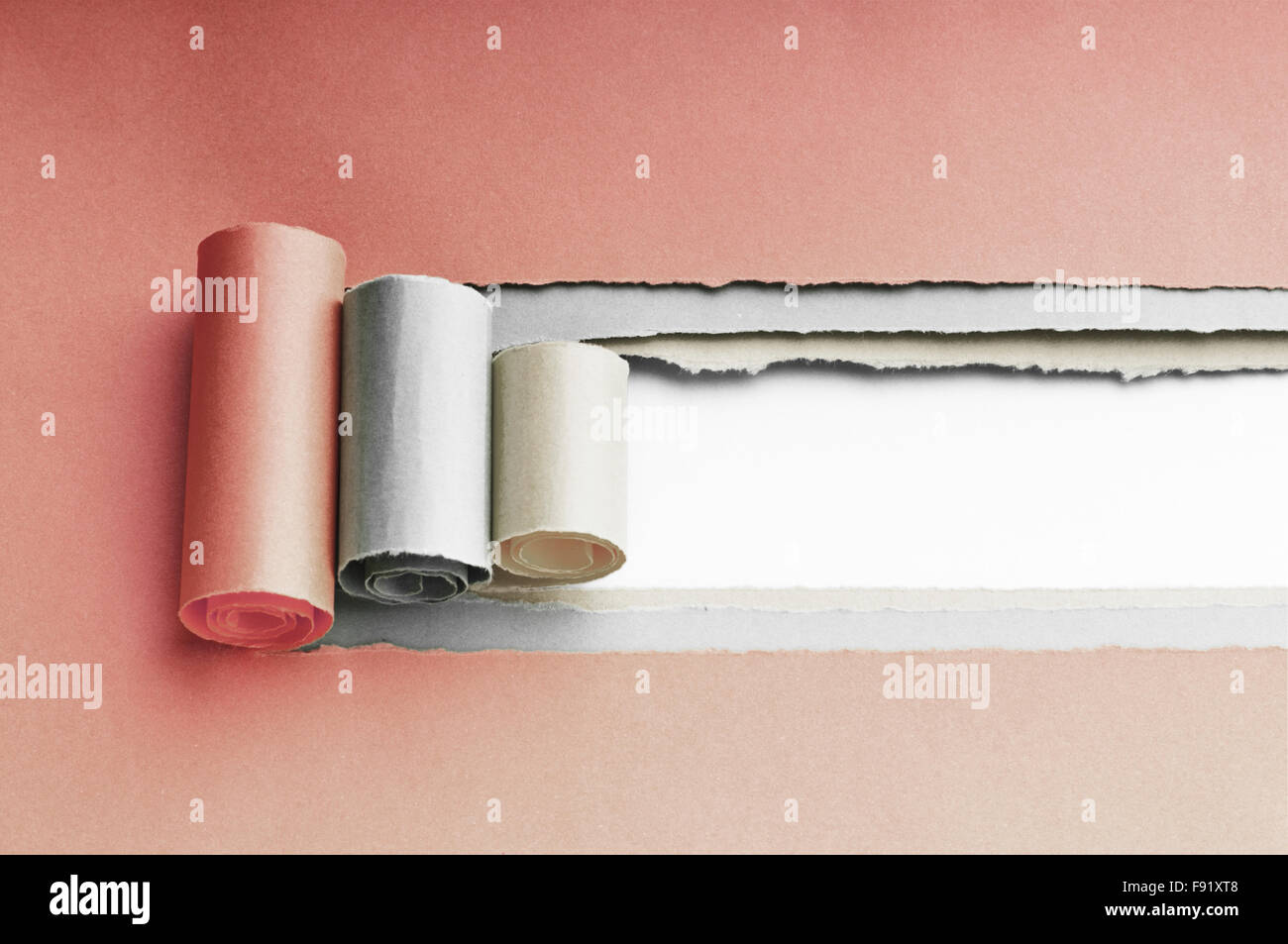 Torn paper with space for your message Stock Photo - Alamy