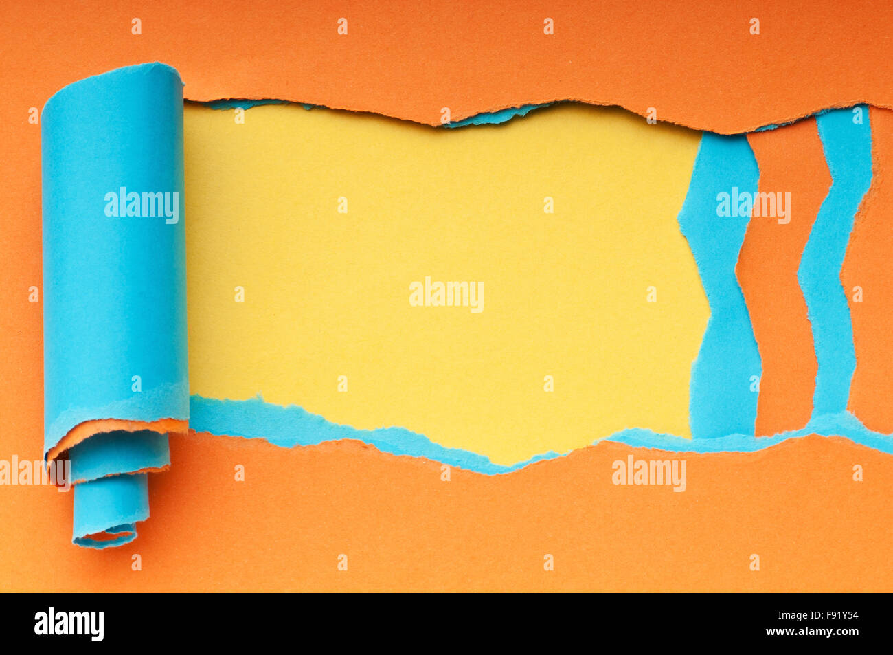 Torn paper with space for your message Stock Photo - Alamy