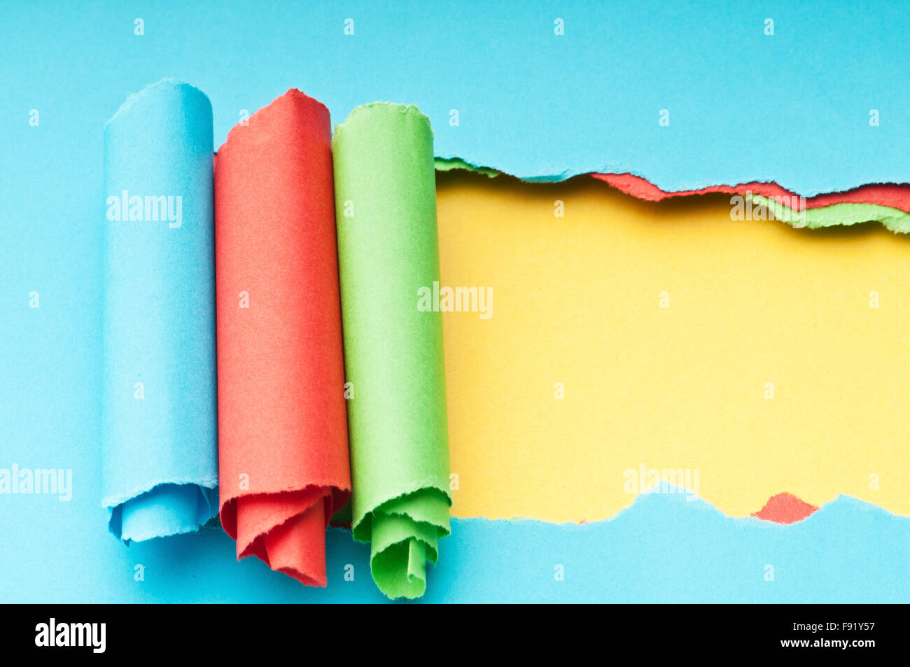 Torn paper with space for your message Stock Photo - Alamy