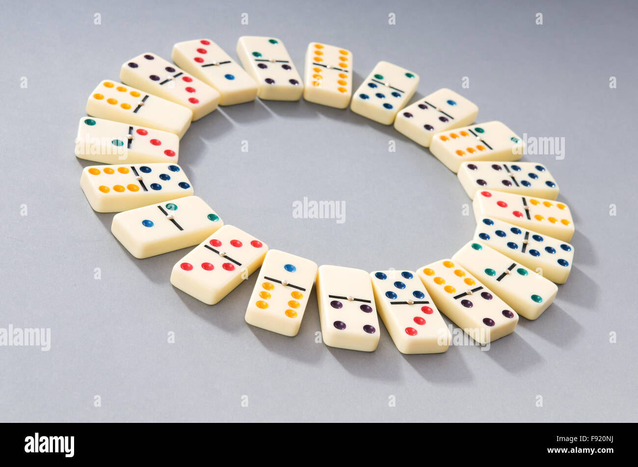 Domino effect with many pieces Stock Photo - Alamy