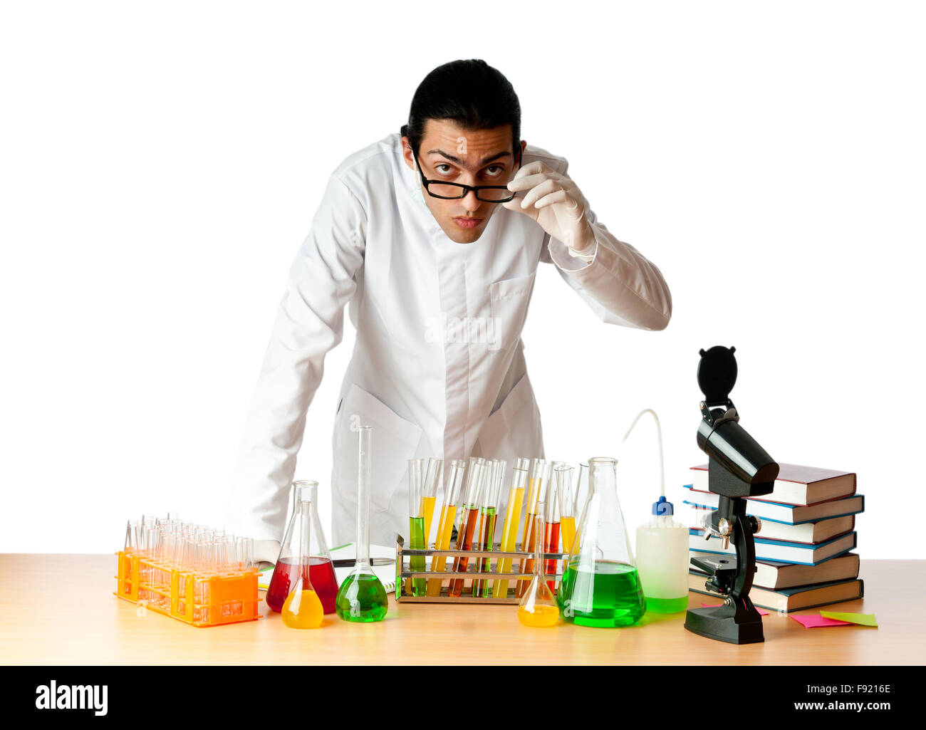 Student working in the chemical lab Stock Photo - Alamy