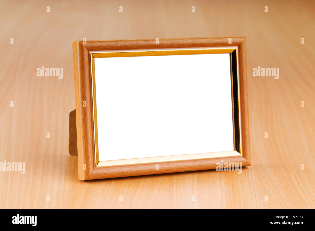 Photo frames on the table Stock Photo - Alamy