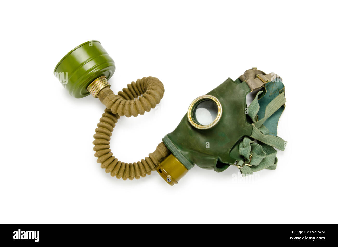 Gas mask isolated on the white background Stock Photo - Alamy