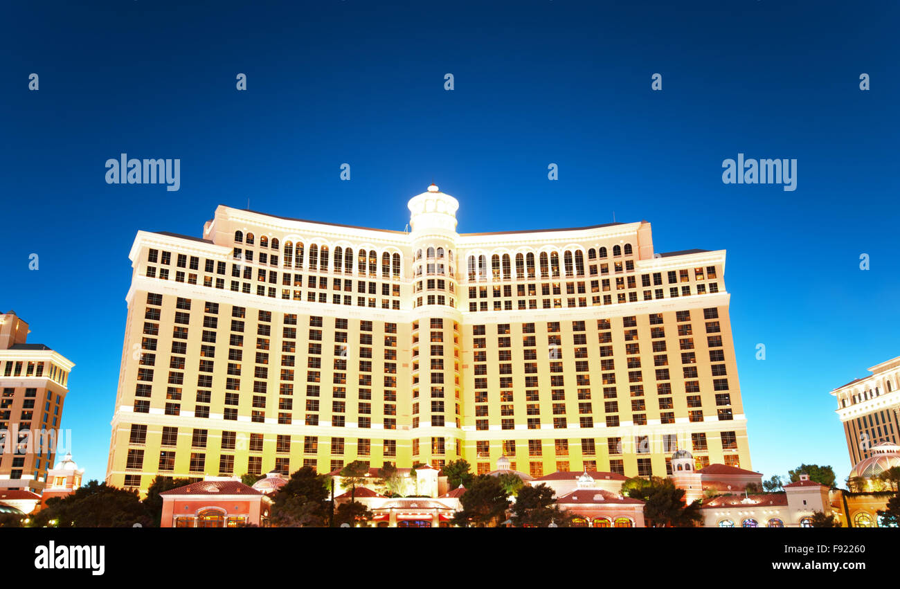 Bellagio hotel casino entrance sign hi-res stock photography and images ...