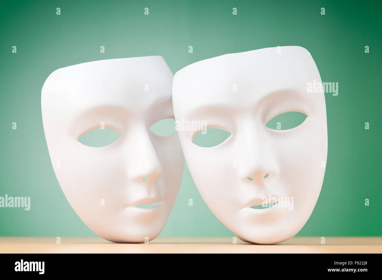 Masks with theatre concept Stock Photo - Alamy