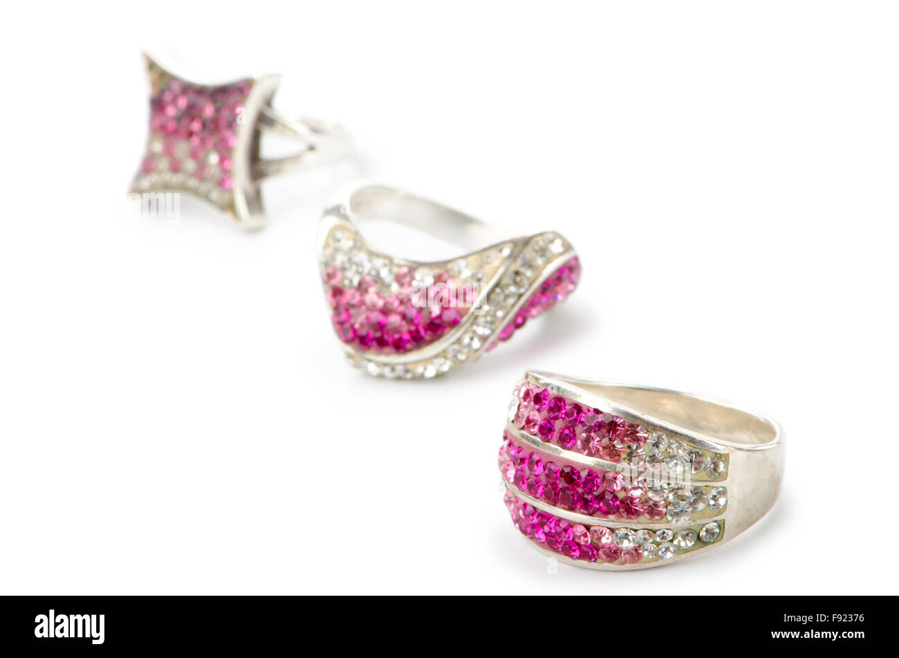 Selection of many precious rings Stock Photo - Alamy