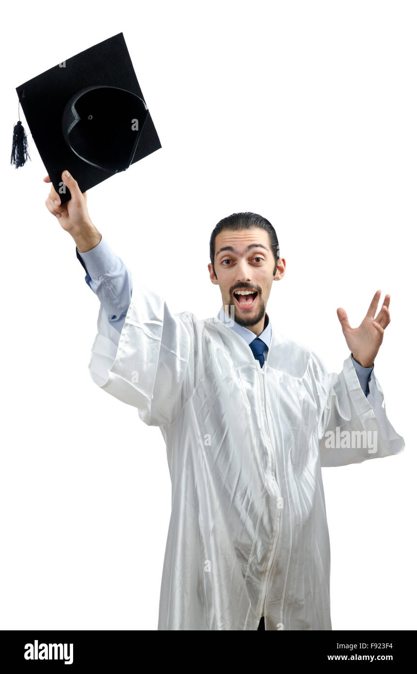 Young male student graduate Stock Photo - Alamy