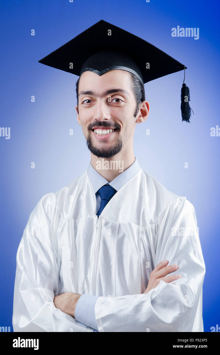 Young male student graduate Stock Photo - Alamy