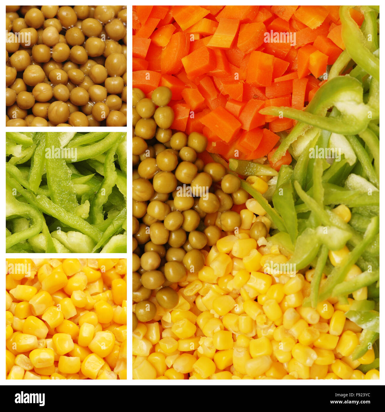 Set of various food items Stock Photo - Alamy