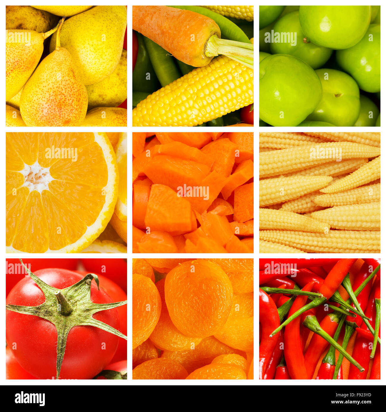 Set of various food items Stock Photo - Alamy