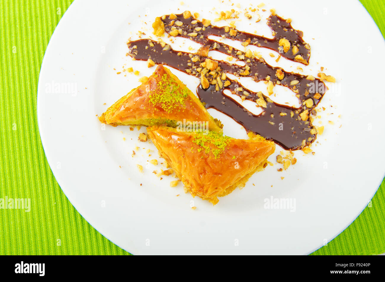 Traditional turkish sweet dessert Stock Photo - Alamy