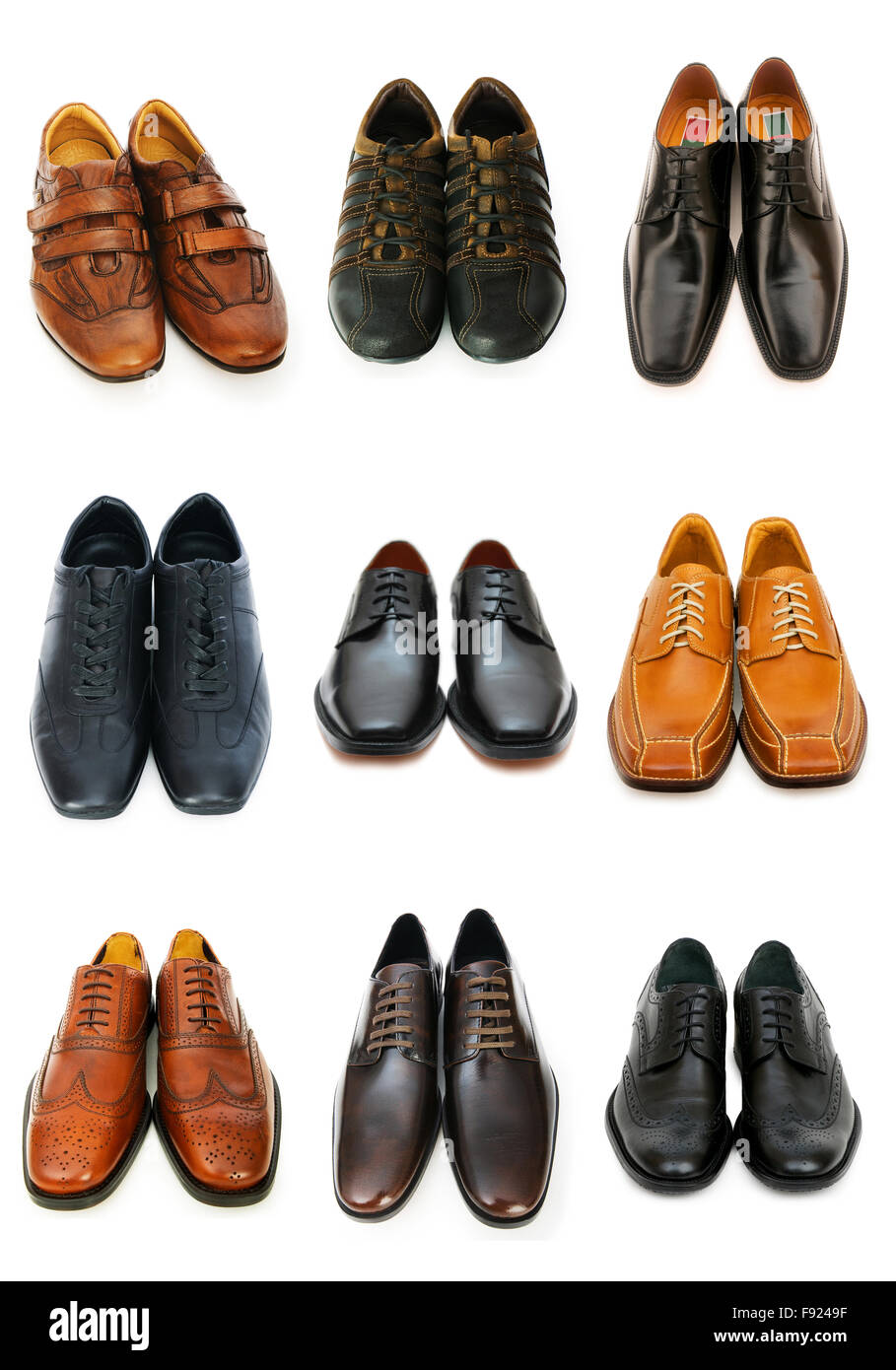 Various shoes isolated on the white Stock Photo - Alamy