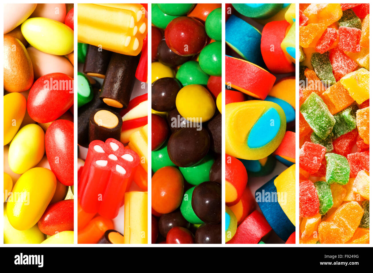 Collage of various sweets Stock Photo - Alamy