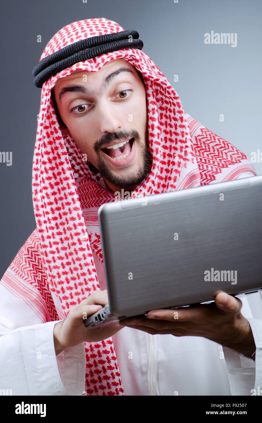 Diversity concept with young arab Stock Photo - Alamy