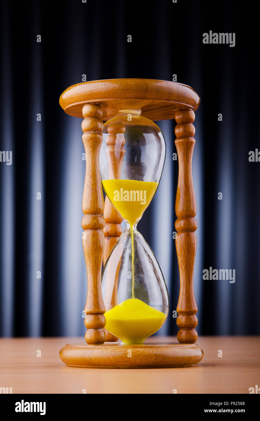 Time concept with hourglass Stock Photo - Alamy