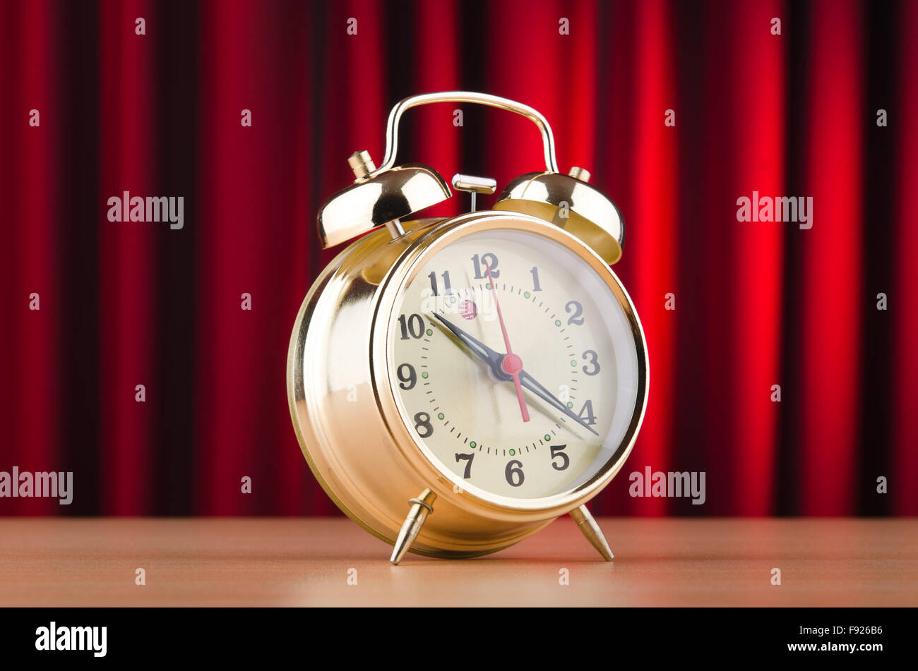 Alarm clocks in time concept Stock Photo - Alamy