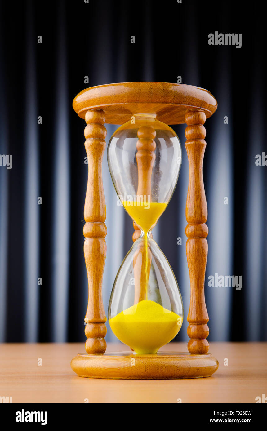 Time concept with hour glass Stock Photo - Alamy