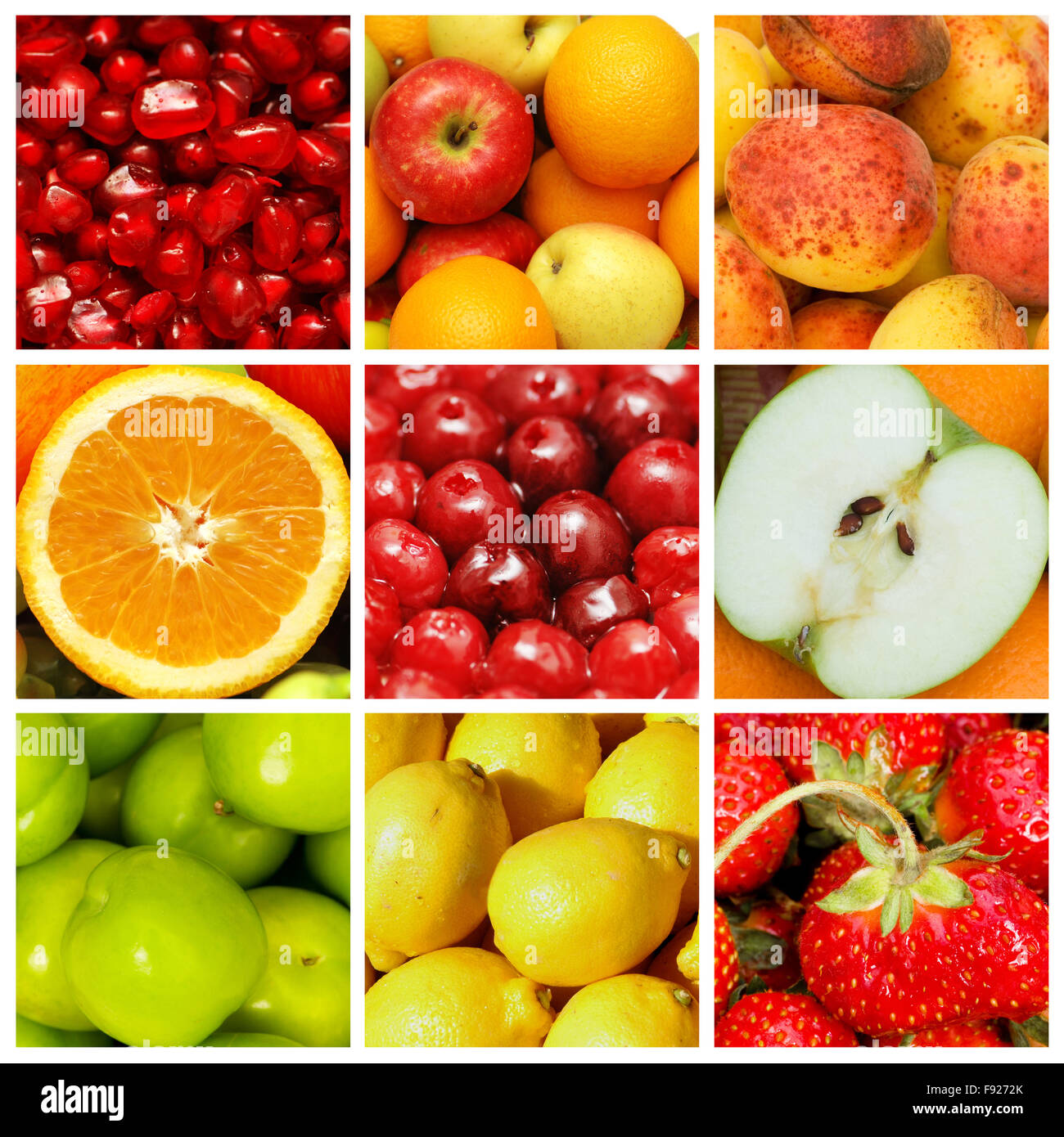 Set of various food items Stock Photo - Alamy