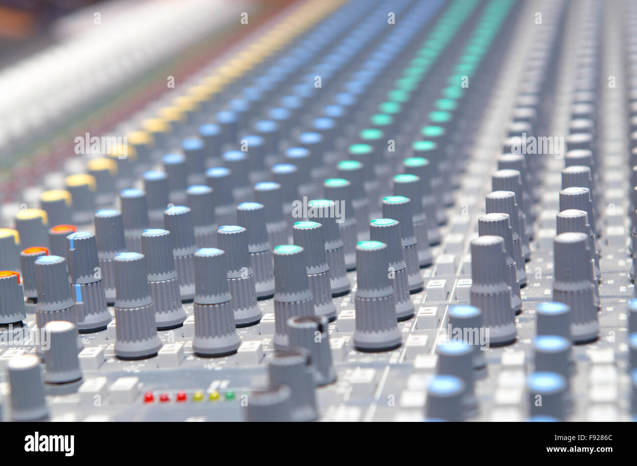 Close up of sound adjusting buttons Stock Photo - Alamy