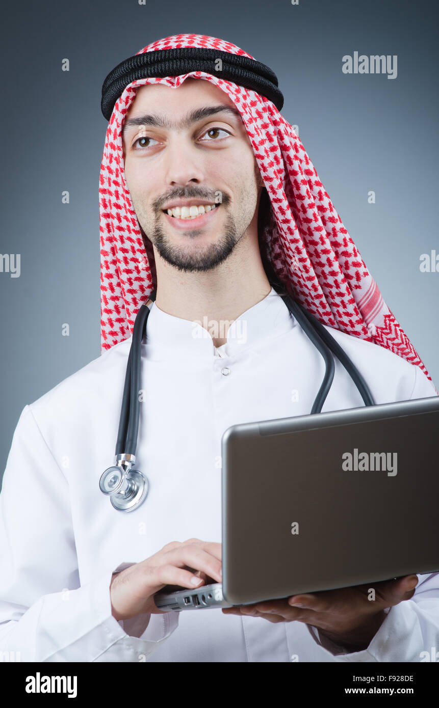 Arab doctor working in hospital Stock Photo - Alamy