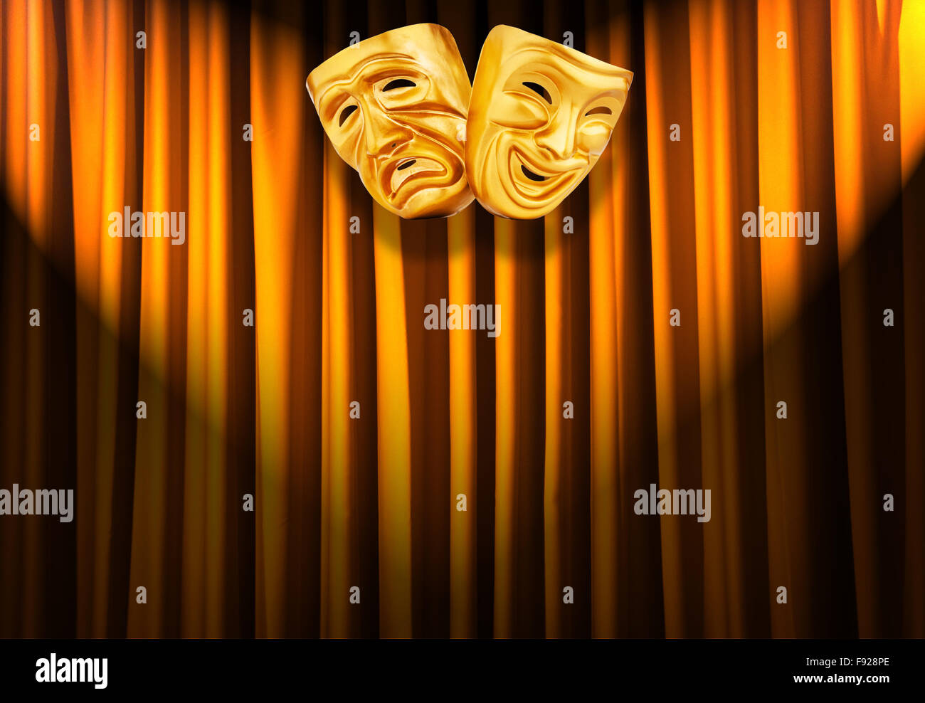 Theatre performance concept with masks Stock Photo - Alamy
