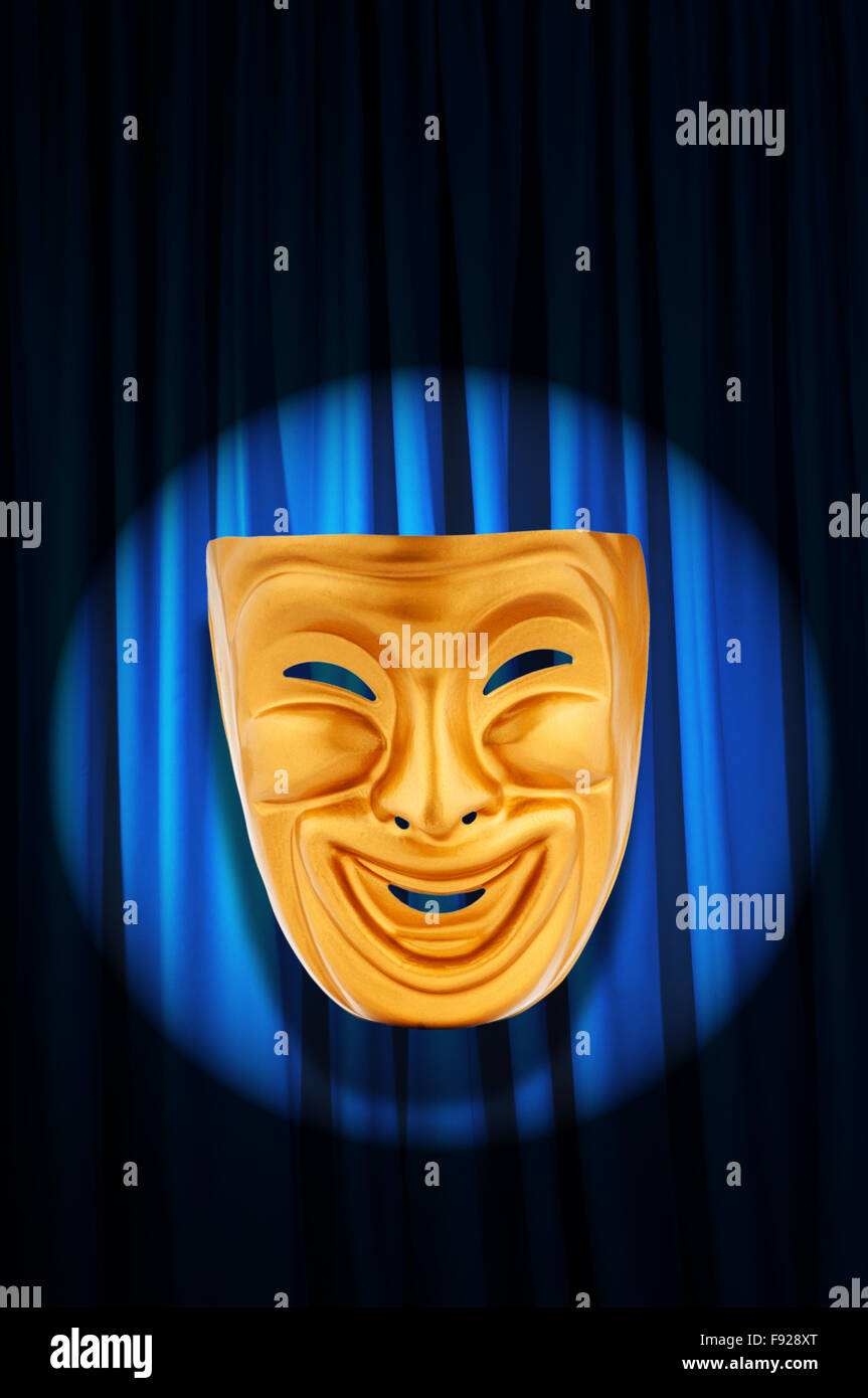 Theatre performance concept with masks Stock Photo - Alamy