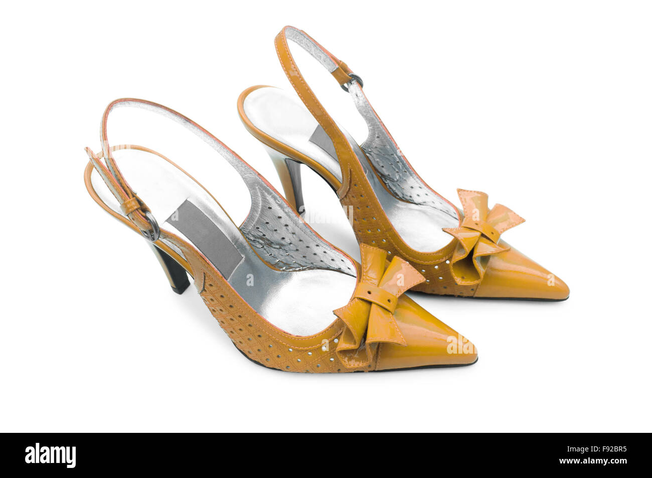 Woman shoes isolated on the white background Stock Photo - Alamy