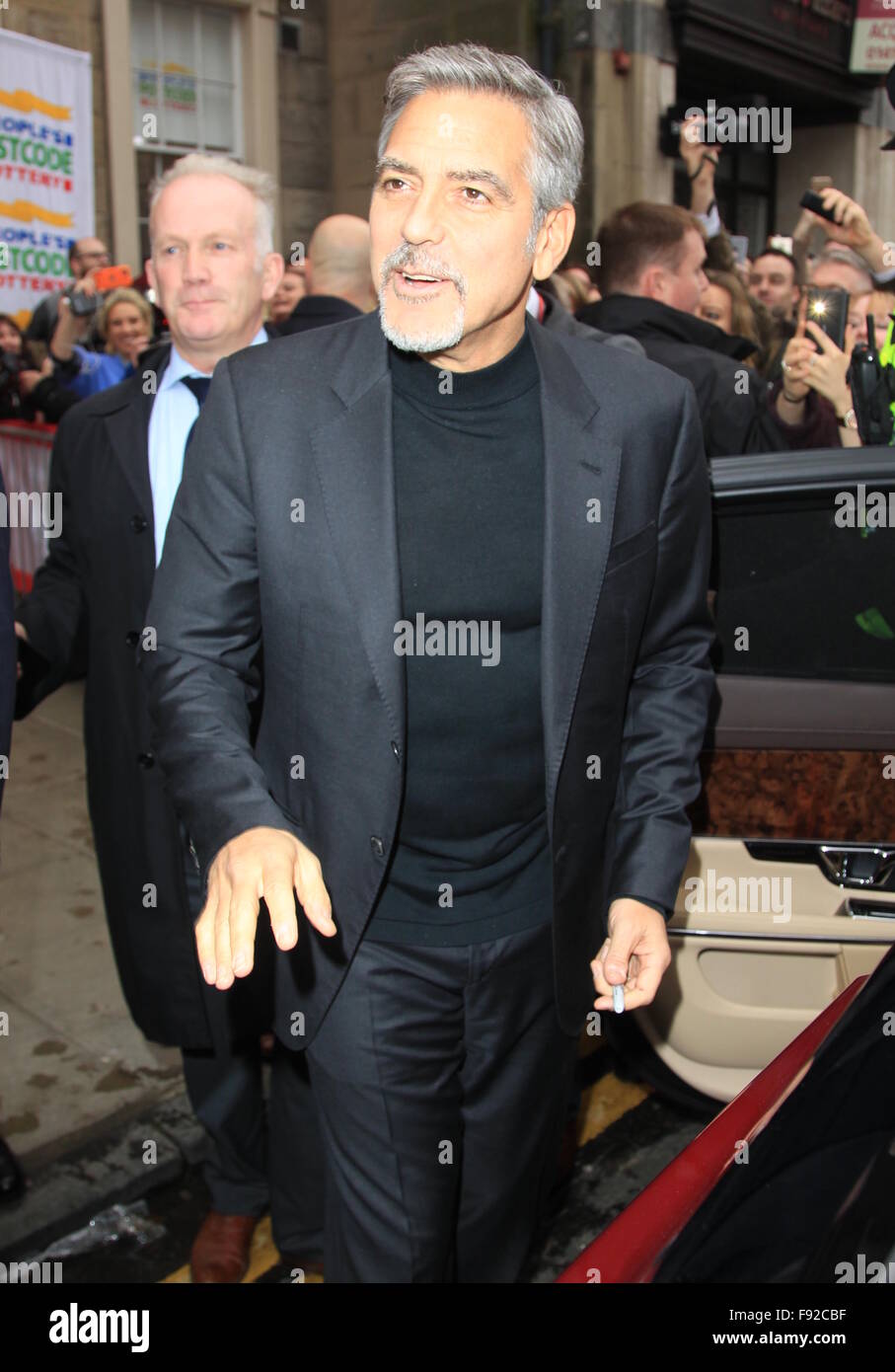 George Clooney visits the People's Postcode Lottery while on his visit ...