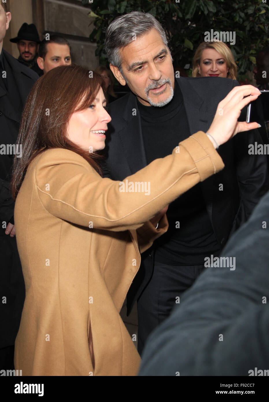 George Clooney visits the People's Postcode Lottery while on his visit ...