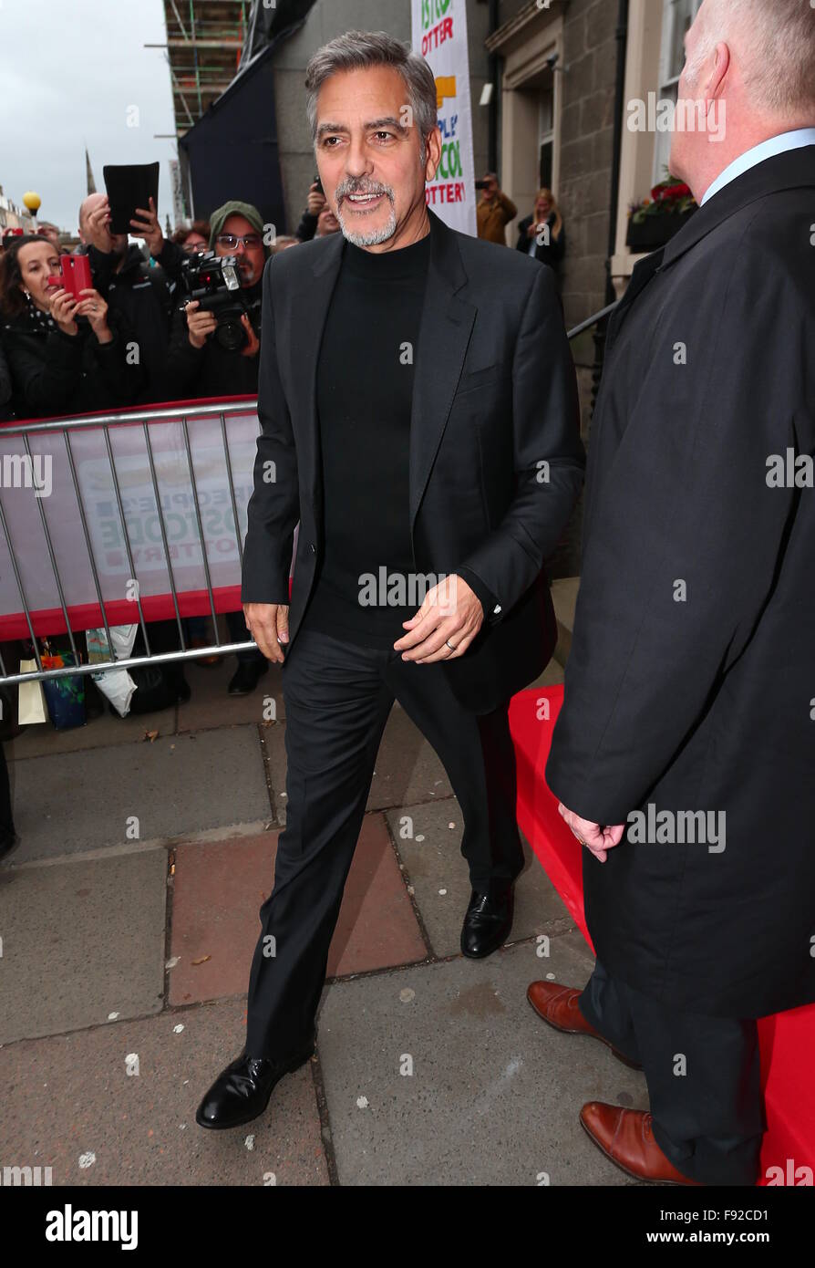 George Clooney visits the People's Postcode Lottery while on his visit ...