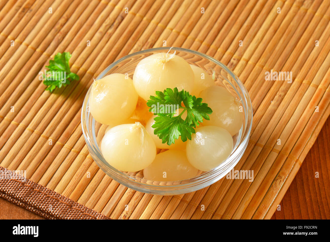 Bowl of small pickled onions Stock Photo - Alamy