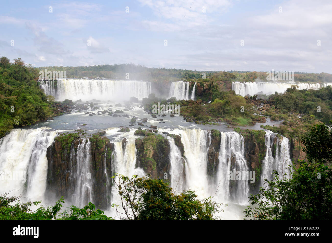 waterfall Iguacu Falls in Brazil and Argentina Stock Photo - Alamy
