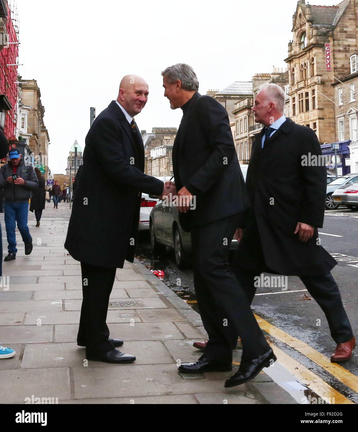 George Clooney visits the People's Postcode Lottery while on his visit ...