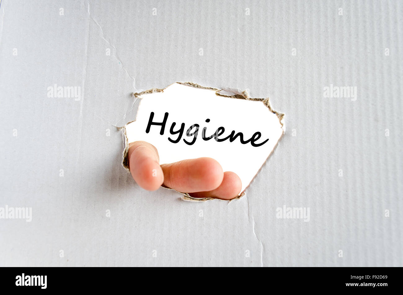 Hygiene text concept isolated over white background Stock Photo - Alamy