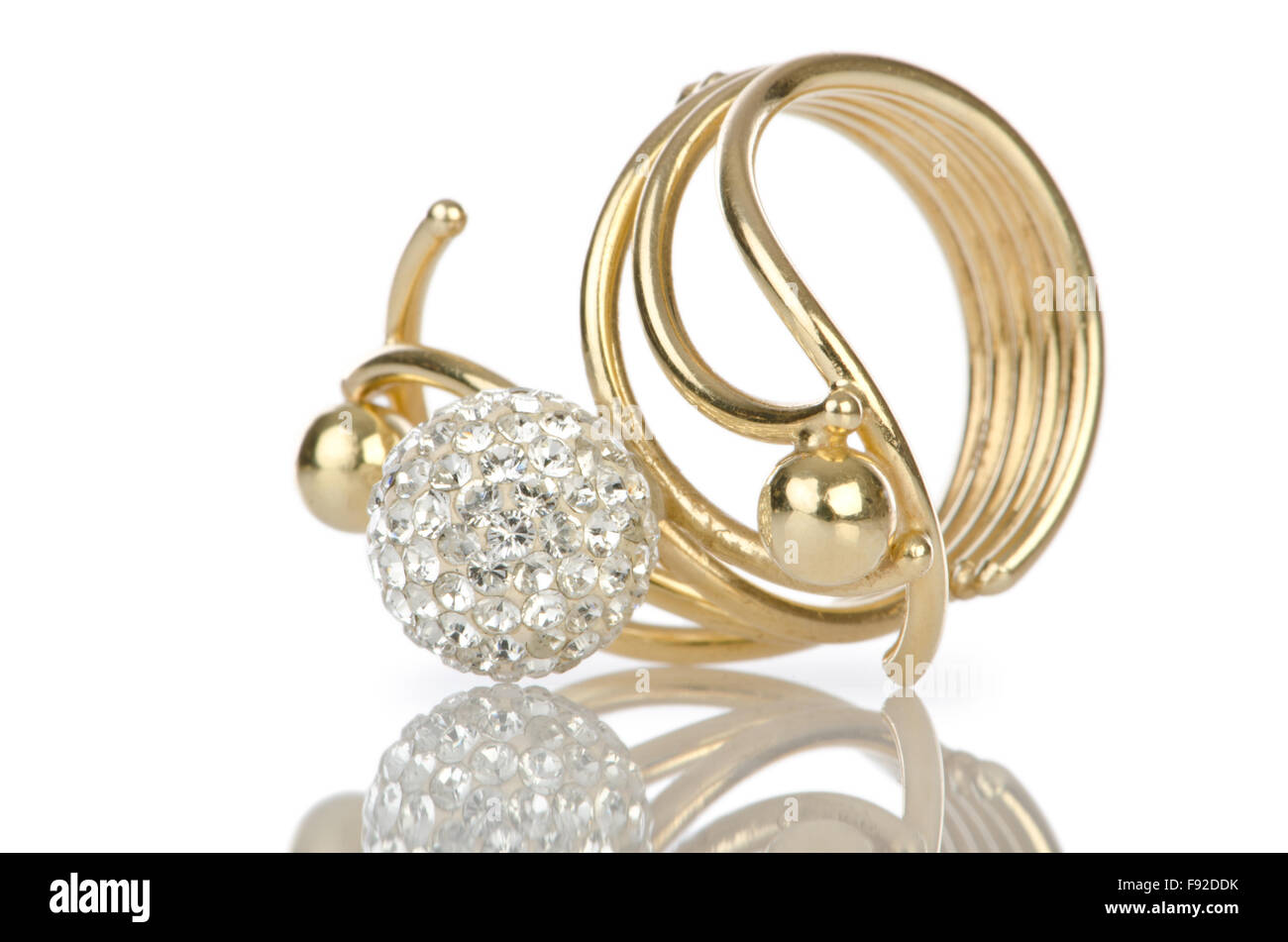 Ring isolated on white background Stock Photo - Alamy