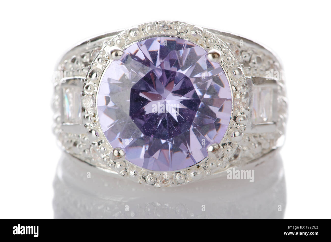 Ring isolated on white background Stock Photo - Alamy