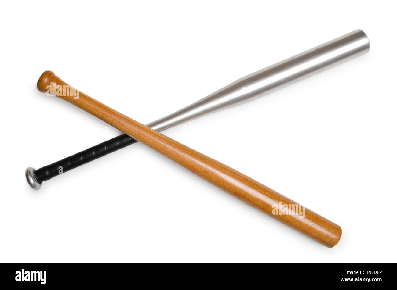 Baseball bat isolated on white Stock Photo - Alamy