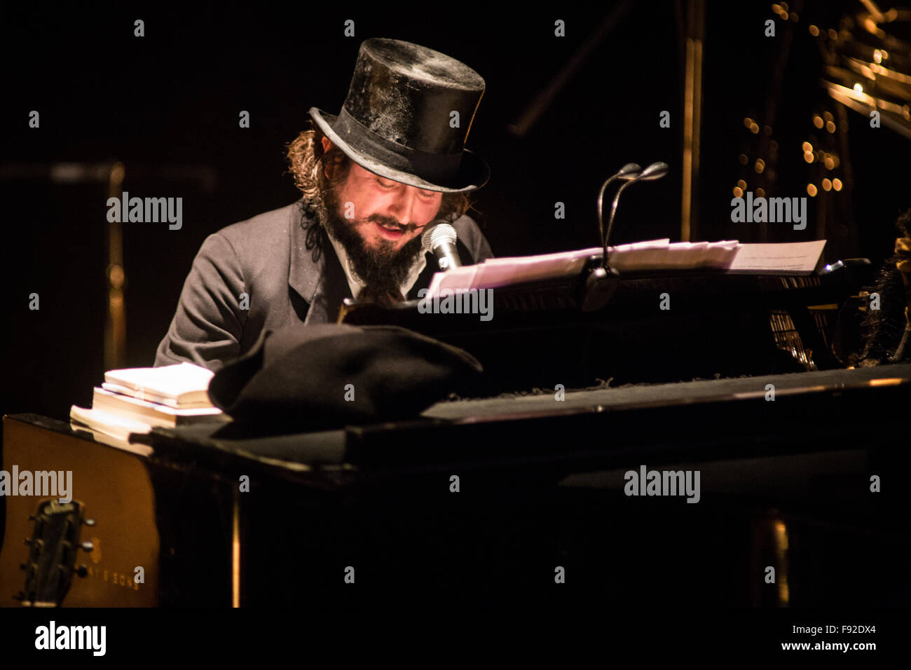 Milan Italy. 12th December 2015. The Italian singer-songwriter and ...