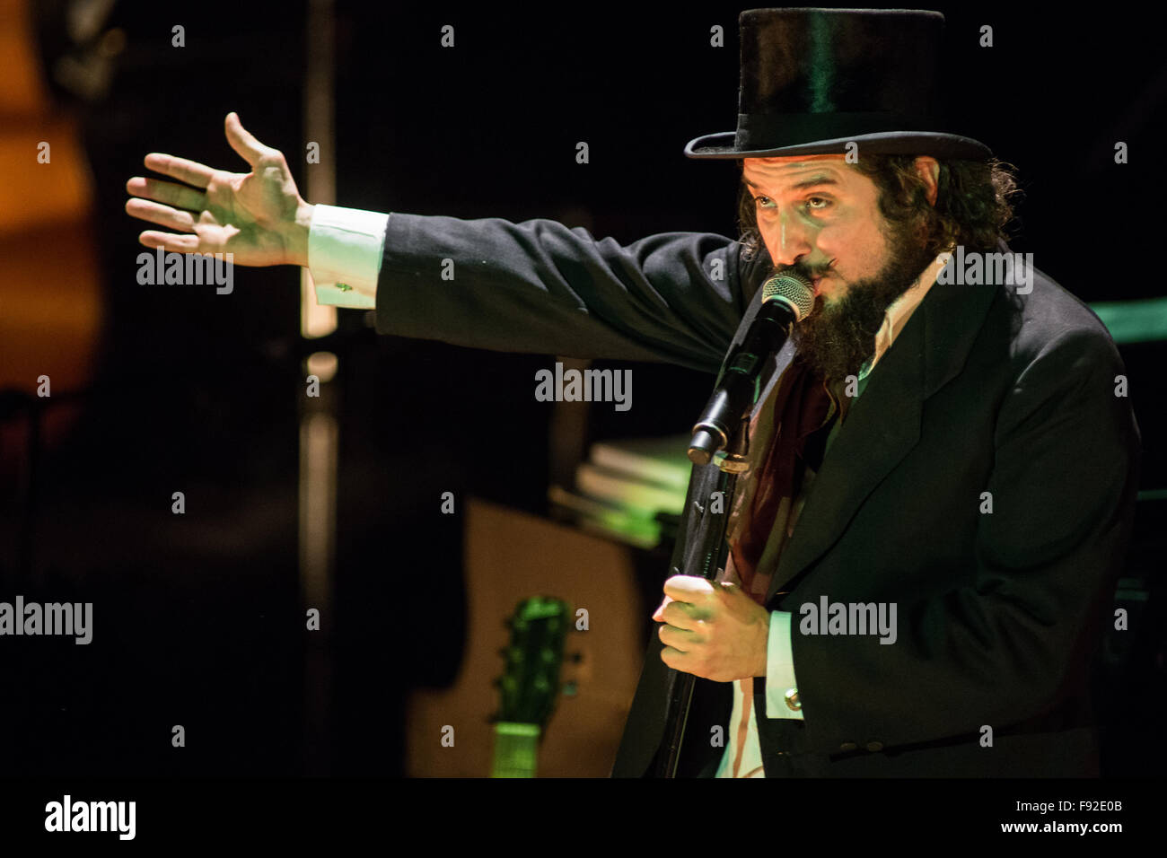 Milan Italy. 12th December 2015. The Italian singer-songwriter and ...