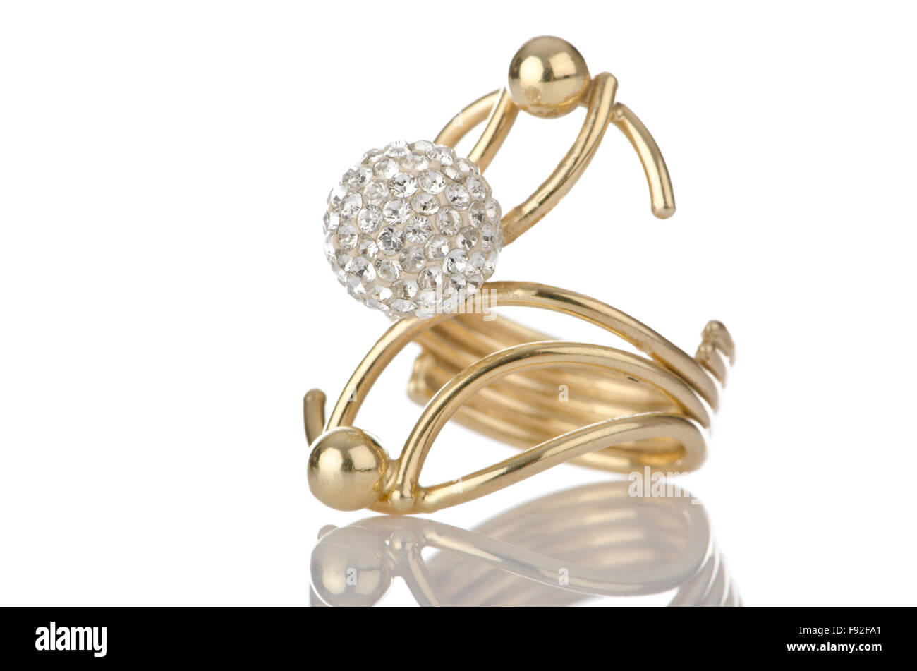 Ring isolated on white background Stock Photo - Alamy