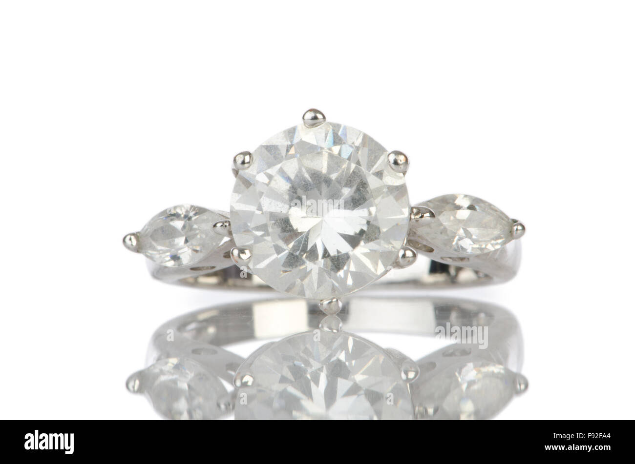 Ring isolated on white background Stock Photo - Alamy